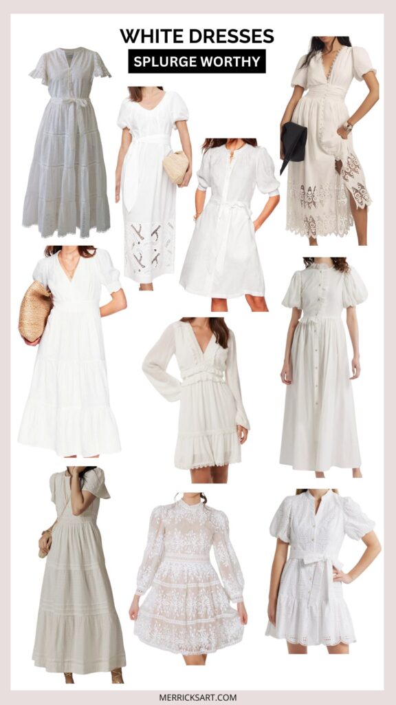 Cute White Dresses to Try - Merrick's Art