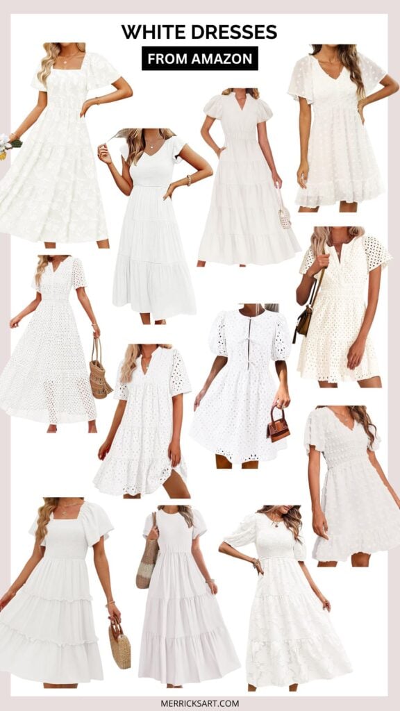 Cute White Dresses to Try - Merrick's Art