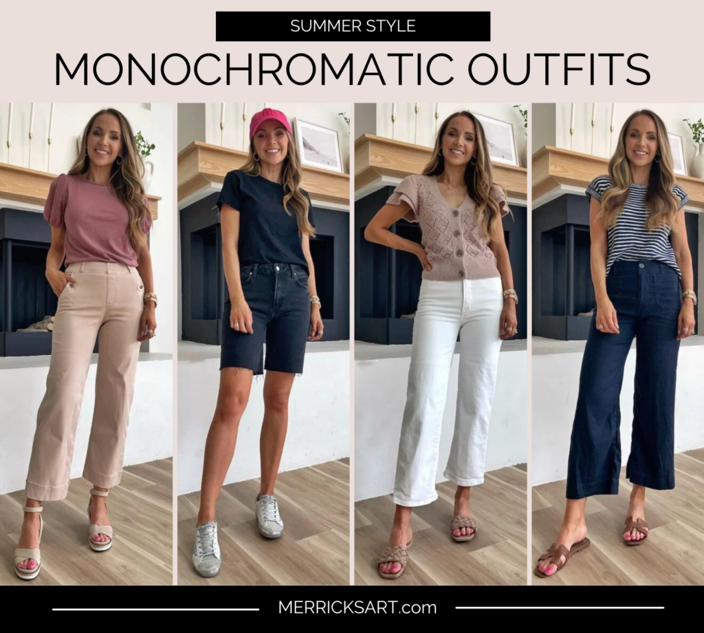 Monochromatic Summer Outfits - Merrick's Art
