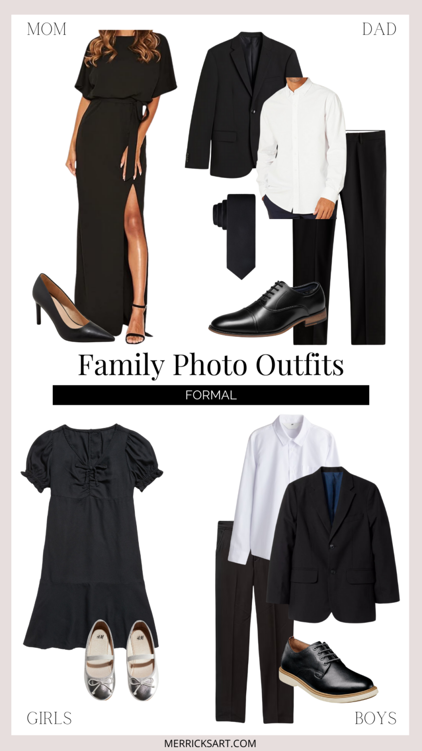 Dressed Up Family Picture Outfits - Merrick's Art