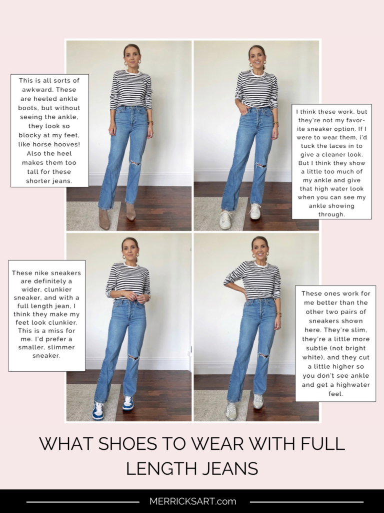 What Shoes to Wear With Full-Length Jeans - Merrick's Art