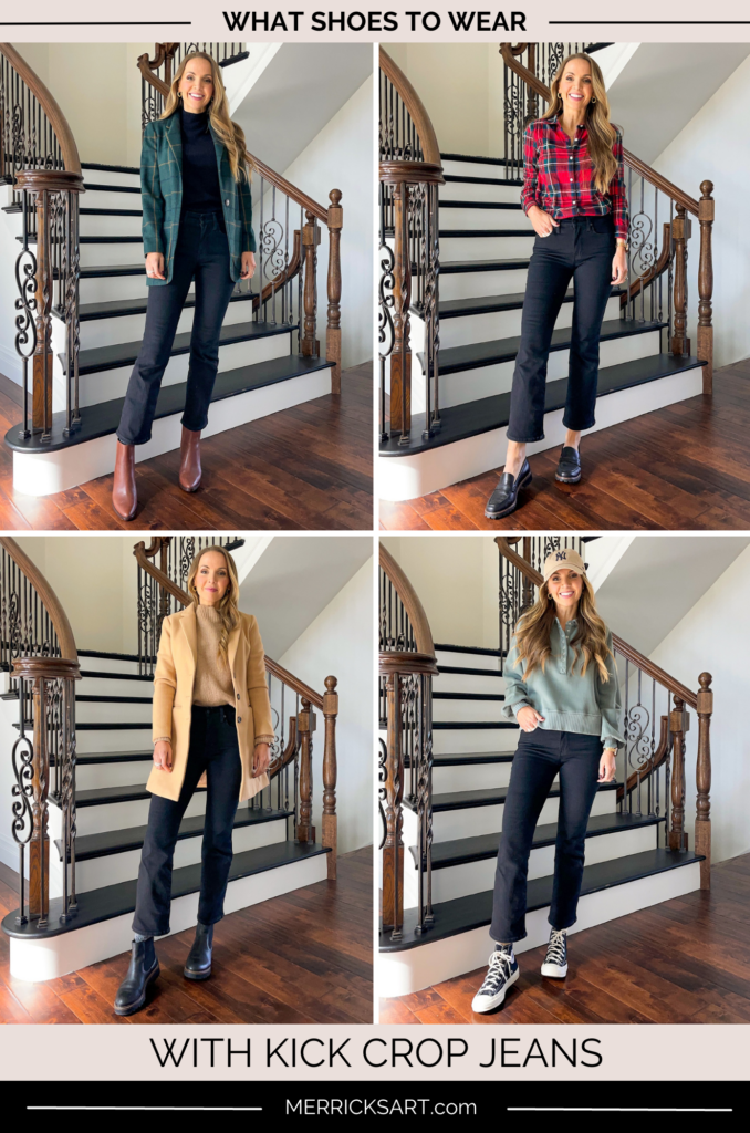 What Shoes to Wear With Kick Crop Jeans - Merrick's Art