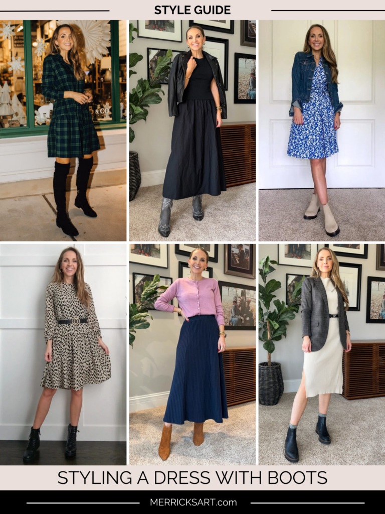 Dress With Boots - How to Style It - Merrick's Art