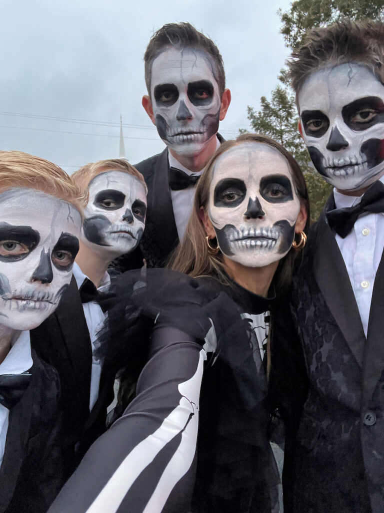 Our Family's Skeleton Halloween Costumes - Merrick's Art