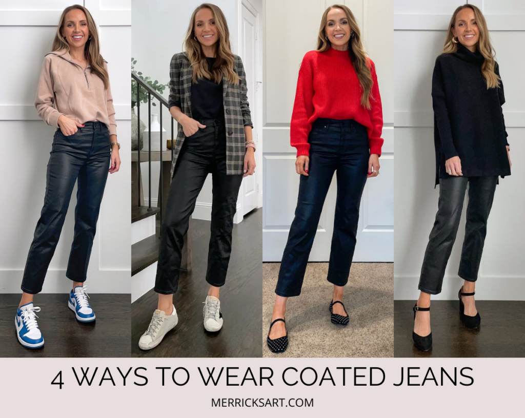 4 Coated Jeans Outfits - Merrick's Art