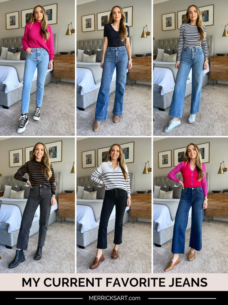 My Current 6 Favorite Pairs of Jeans - Merrick's Art