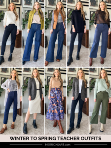 Winter and Spring Teacher Outfits - Merrick's Art