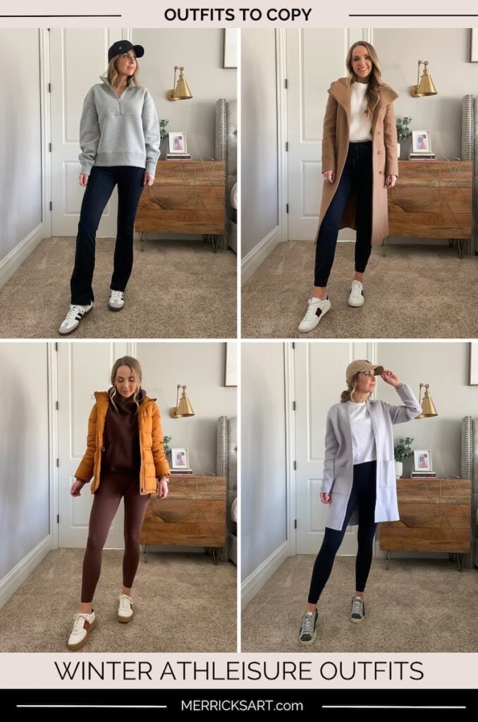 4 Winter Workout and Athleisure Outfits - Merrick's Art