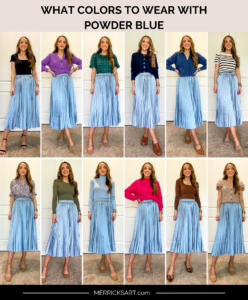 What Colors To Wear With Powder Blue - Merrick's Art