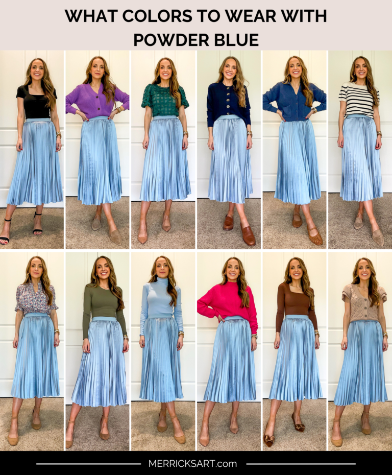 What Colors To Wear With Powder Blue - Merrick's Art