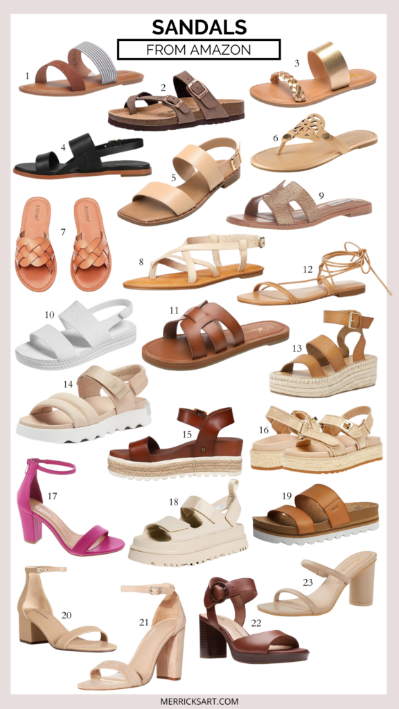 Cute Spring and Summer Sandals for Women - Merrick's Art