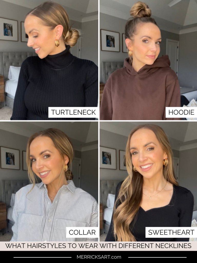 What Hairstyles to Wear With Different Necklines - Merrick's Art