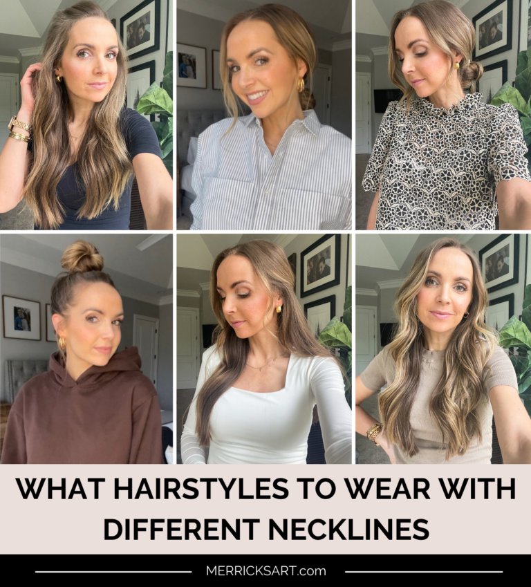 What Hairstyles to Wear With Different Necklines - Merrick's Art