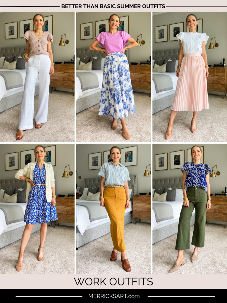 Better Than Basic Summer Work Outfits - Merrick's Art