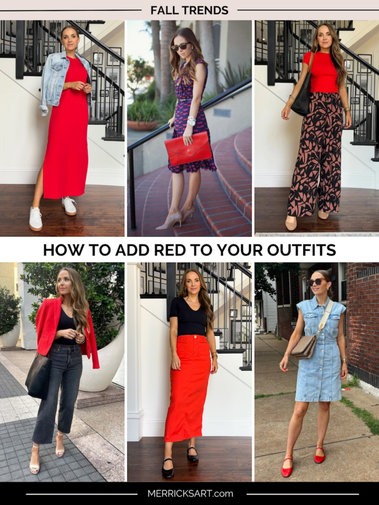 Fall Trends: How to Add RED to Your Outfits - Merrick's Art