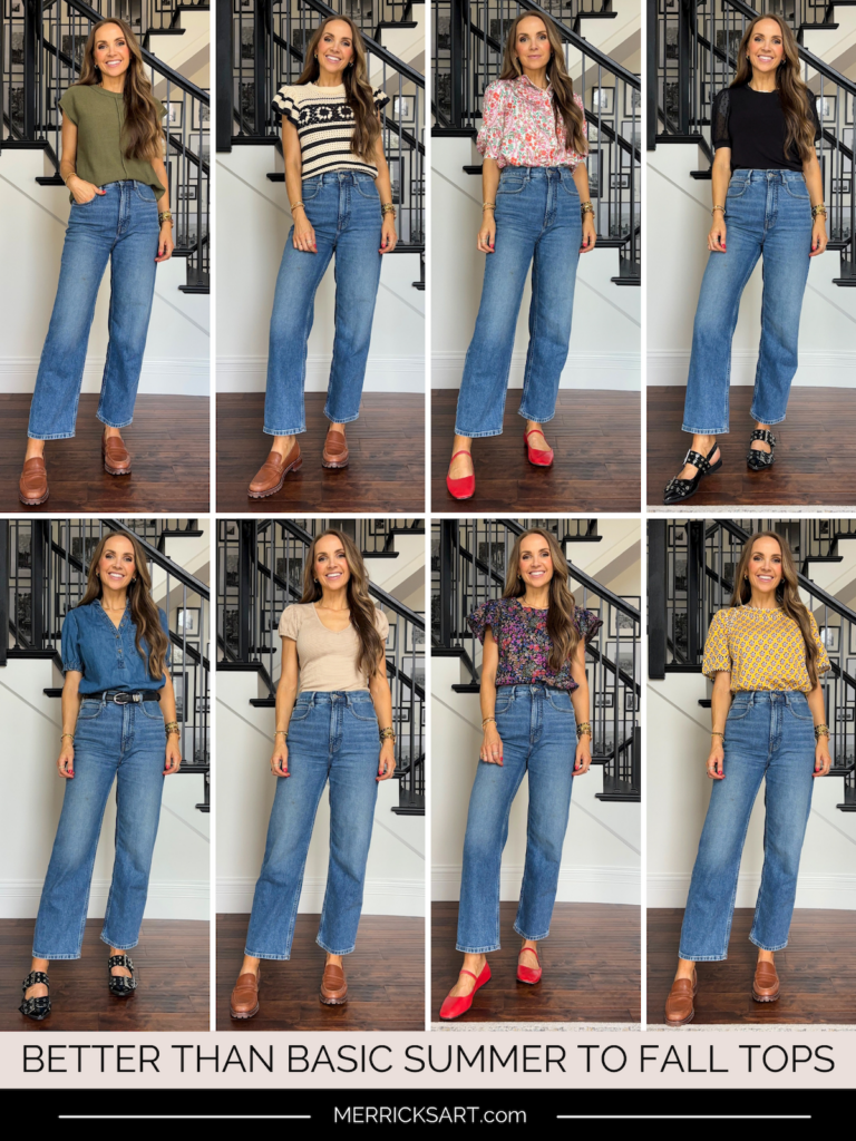 Shopping Round-Up: Better Than Basic Summer to Fall Tops - Merrick's Art