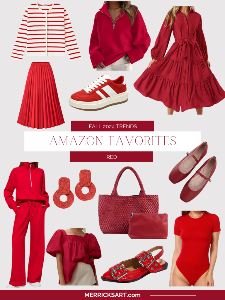 Red Pieces for Fall - Merrick's Art