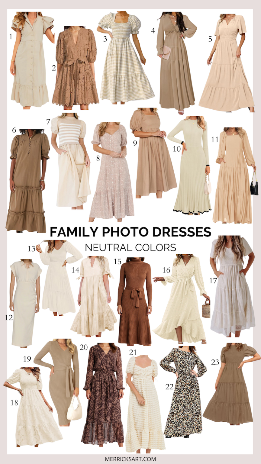 Great Dresses for Family Pictures - Merrick's Art