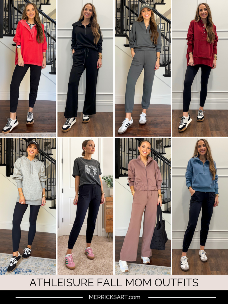 Athleisure Fall Mom Outfits - Merrick's Art