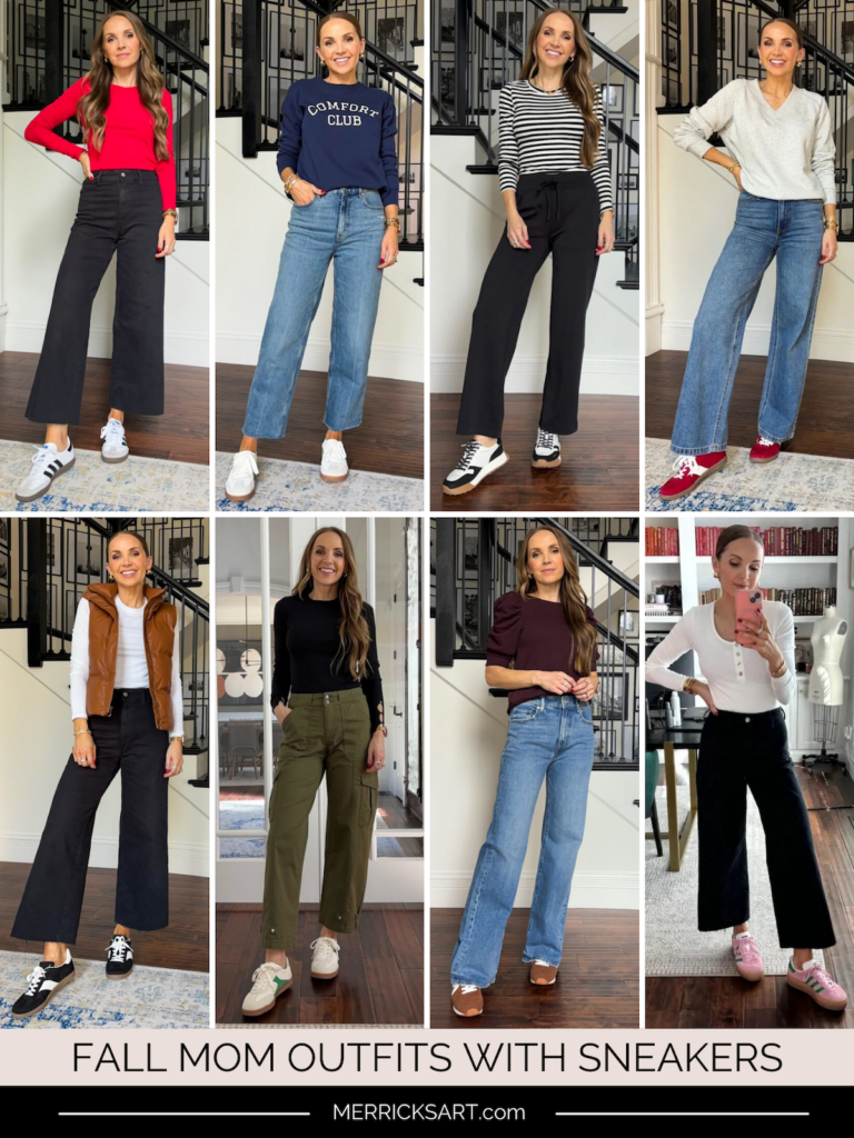 Fall Mom Outfits With Sneakers - Merrick's Art