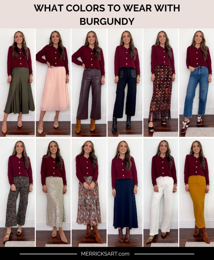 What Colors To Wear With Burgundy - Merrick's Art