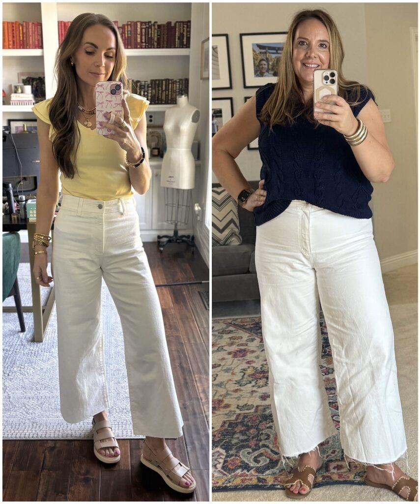 Outfits on Two Body Types: What Kristy and I Wore This Month - Merrick ...